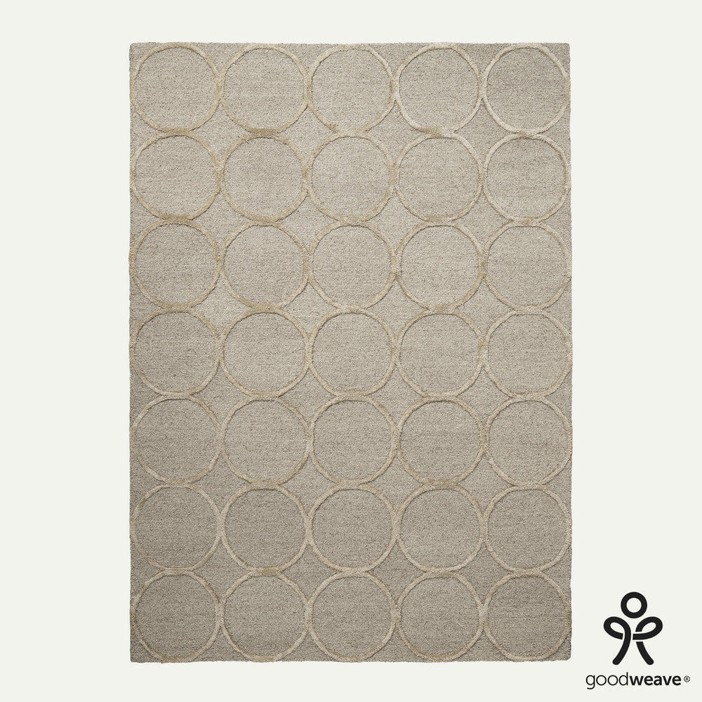 Alva Hand Tufted Wool and Viscose Rug - Light Brown - Industville