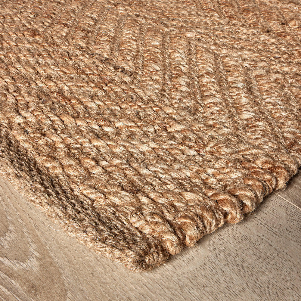 Rustic Natural Jute Rugs | Toft Hand Woven Jute Rug in Natural - 120 x ...