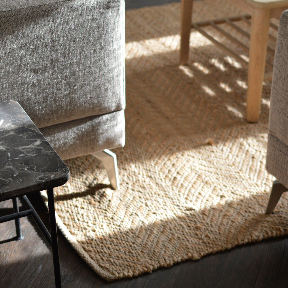 Rustic Natural Jute Rugs | Toft Hand Woven Jute Rug in Natural - 120 x ...